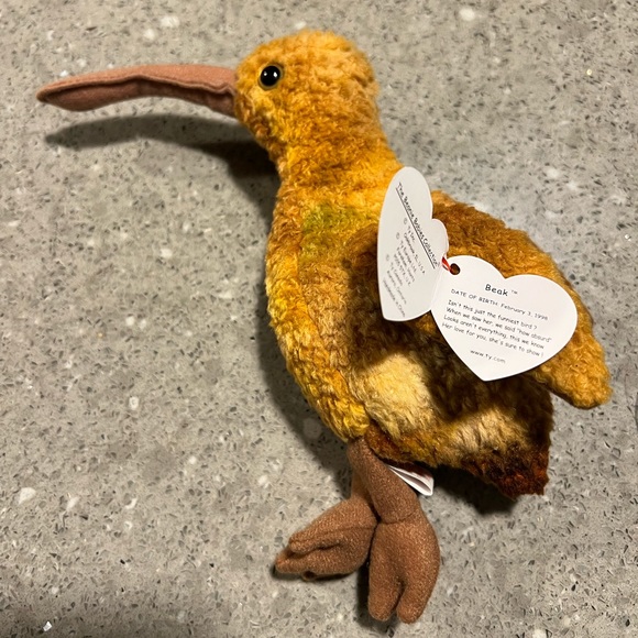 Ty | Other | Ty Beanie Baby Beak The Kiwi | Poshmark